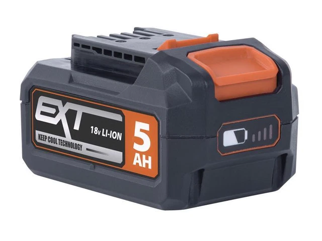 EVOLUTION BATTERIE 18V 5.0Ah LI-ION Cellules 10 Charge Temps 60 Min ...