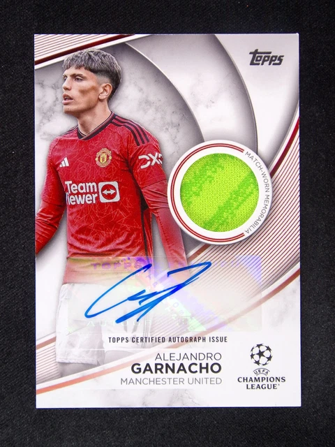 2023-24 TOPPS UEFA Alejandro Garnacho #SA-AG Superstar Jersey Relic ...