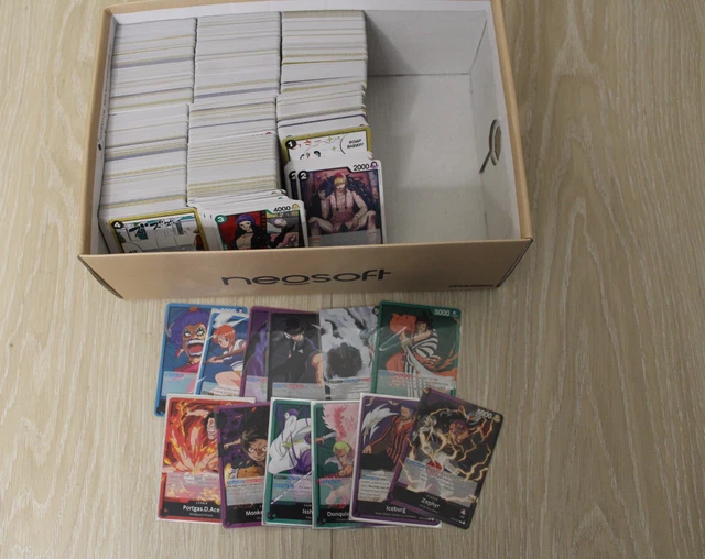 +DE 950 CARTE one piece tcg op02 à op05 eng, C et UC avec 12 Leaders. EUR 45,00 - PicClick FR