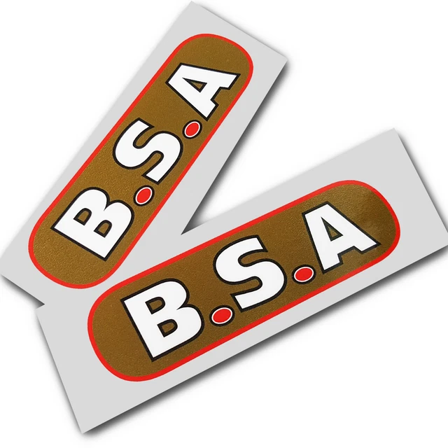BSA PRE WAR style Motorcycle decals graphics x 2 pieces £4.60 - PicClick UK