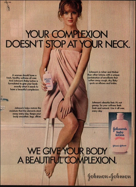 1982 JOHNSON'S BABY Lotion Ad - Your Complexion $27.05 - PicClick CA