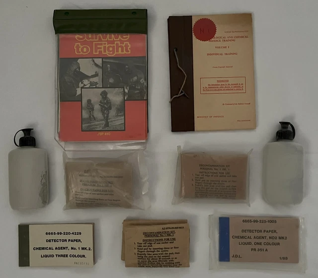 BRITISH ARMY NBC / CBRN Items - Survive to Fight, DKPs, Detector Papers ...