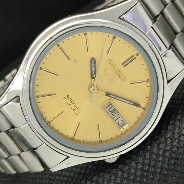 GENUINE VINTAGE SEIKO 5 AUTO 7009A JAPAN MENS ORIGINAL DIAL WATCH 597 ...