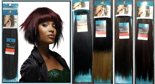 SENSATIONNEL PREMIUM TOO Yaki Natural 100% Human Hair Weave -16"INCH ...