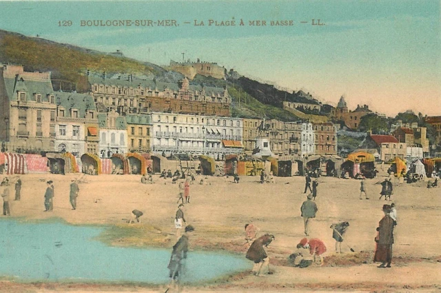62 BOULOGNE SUR MER, la plage à mer basse EUR 2,00 - PicClick FR