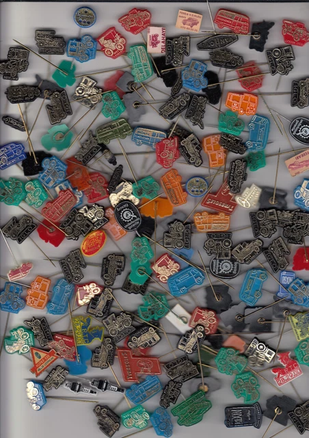 VINTAGE CAR LOGO pin badges 1960s RILEY VW FORD ROLLS ROYCE KLG OPEL ...