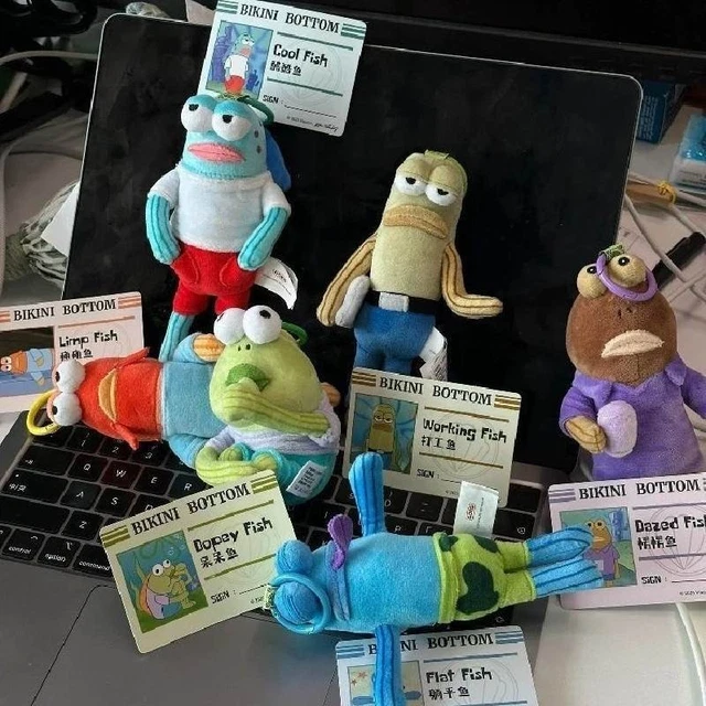 BIKINI BOTTOM RESIDENT Plush Keychain With Pp Cotton $17.14 - PicClick AU