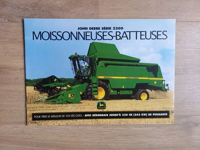 BROCHURE TRACTEUR MOISSONNEUSES John Deere 2200 Traktor Prospekt EUR 7,50 - PicClick FR