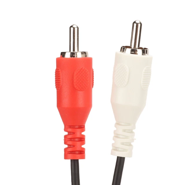 DIN AUF CINCH Kabel 5-Poliger Stecker Auf 2 Cinch Stecker PVC EUR 7,15 ...