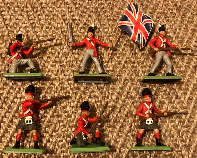 BRITAINS DEETAIL NAPOLEONIC Waterloo British plastic toy soldiers 1/32 ...