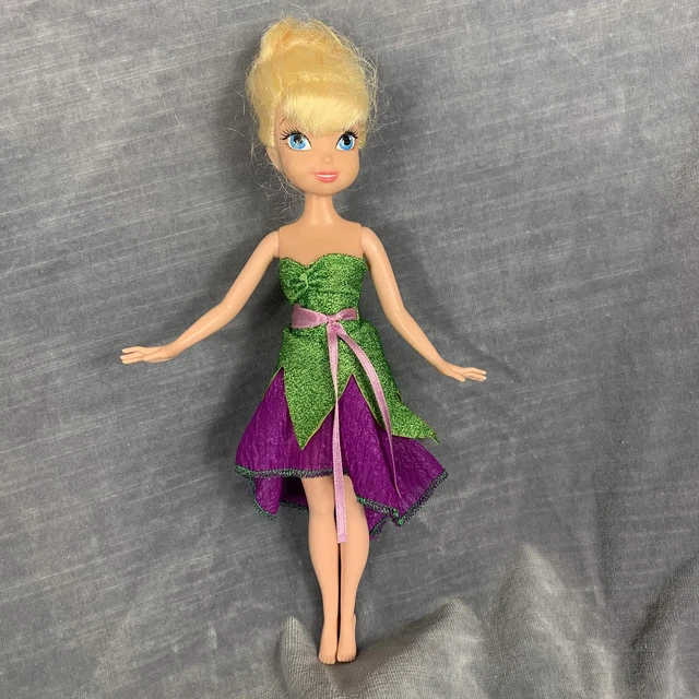 DISNEY TINKERBELL BARBIE Doll 9" With Outfit No Wings Elf Ears Jakks ...