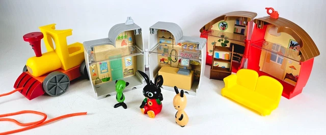 CBEEBIES BING BUNNY Pull Along Train with Removeable Mini Playsets Toys ...