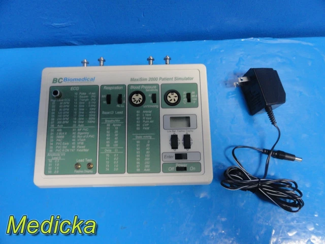 SIMULADOR DE PACIENTES BC Biomedical MAXISIM 2000 con adaptador ...