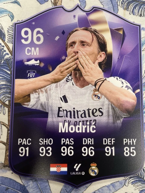 LUKA MODRIC REAL Madrid Croatia FIFA FUT Cards Size A5 £21.51 - PicClick UK