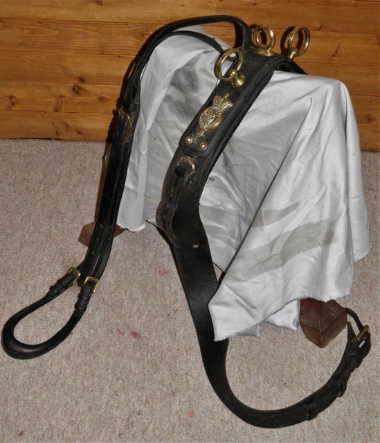 VICTORIAN MILITARY CEREMONIAL Horse Cavalry Brass Bosses Pair Harness ...