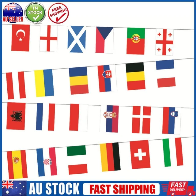 2024 INTERNATIONAL FLAGS Polyester 10M Country Flags for Football Event ...