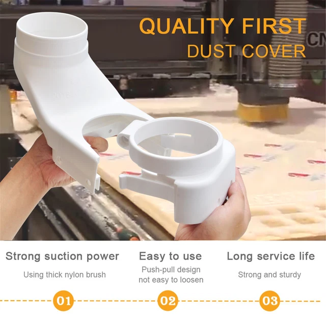 CNC ROUTER DUST Shoe Nut 70/75/80/85/90/100mm Engraving Milling Machine ...