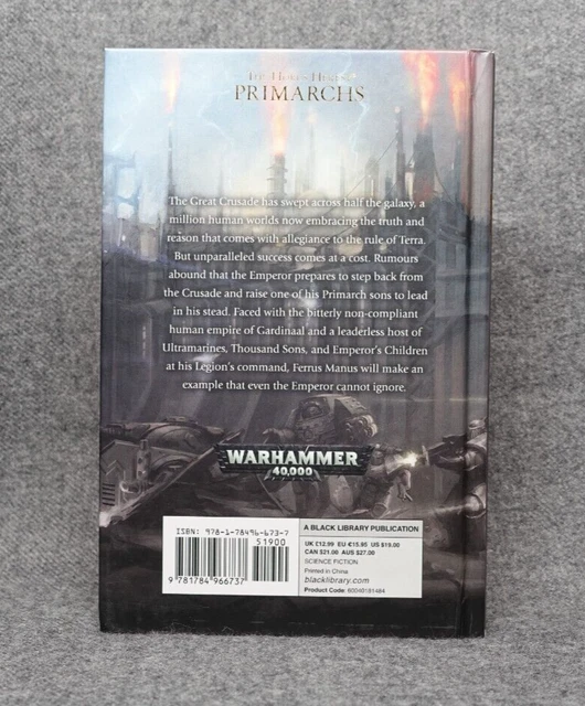 FERRUS MANUS GORGON of Medusa Iron Hands Primarchs Black Library Heresy ...