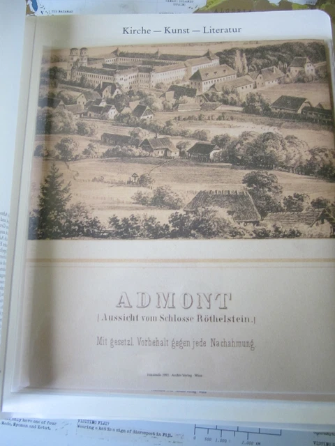 STEIERMARK EDITION 4003 Stift Admont 1865 Carl Reichert 2 Abbildungen ...