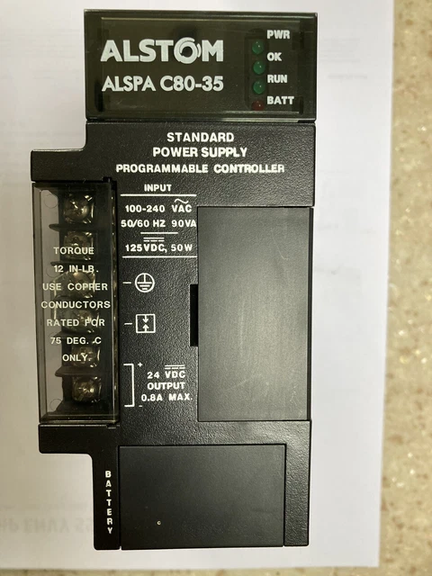 GE ALSTOM CEGELEC IC693PWR324X Alspa 80-35 Power Supply Module 30W STD ...