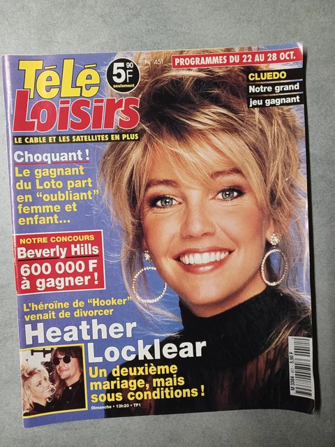 TELE LOISIRS N° 451 - HEATHER LOCKLEAR - 1994 - Revue incomplète (1 ...