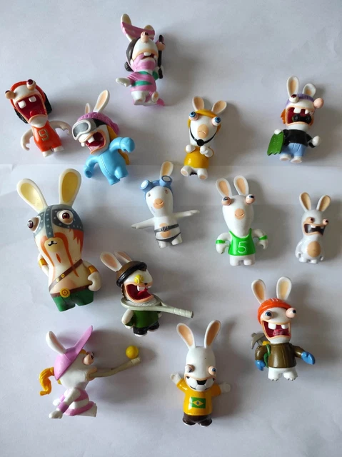LOT DE 13 Figurines Les Lapins Cretins Tous Differents Ubisoft Environ ...