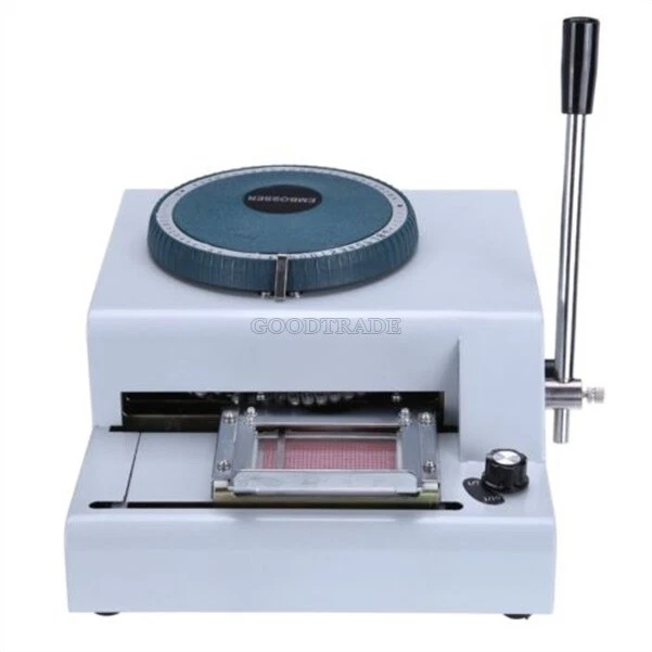68 CHARACTERS MANUAL Pvc Card Embosser Id Card Embossing Machine New Y ...