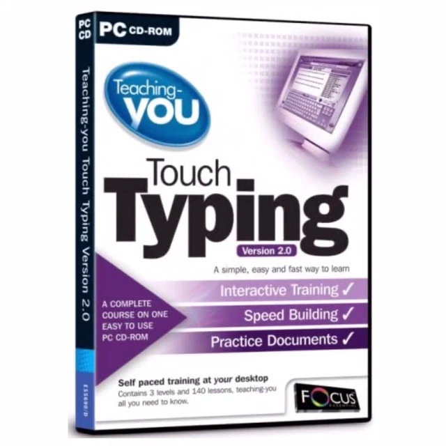 TEACHING-YOU TOUCH TYPING Version 2.0 (PC CD-ROM) Free UK P&P, New ...
