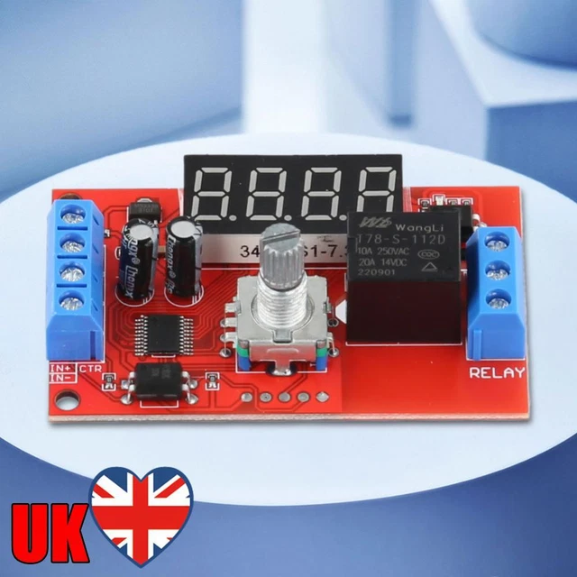 TIMER DELAY TRIGGER Switch Adjustable Trigger Timer Control Switch Module £5.15 - PicClick UK