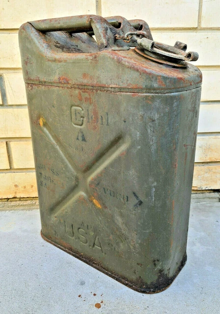 RARE VINTAGE 1945 WWII Jerry Can USA Antique WW2 World War 2 Wheeling ...