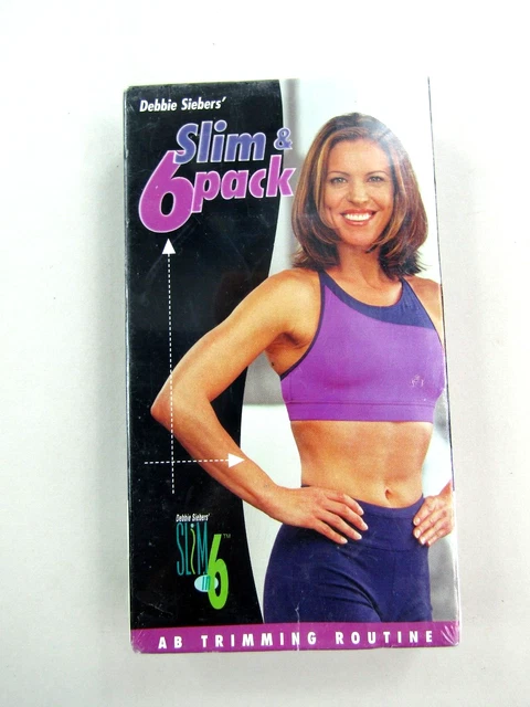 DEBBIE SIEBERS SLIM & 6 Pack VHS Sealed New Exercise Workout Slim in 6 ...