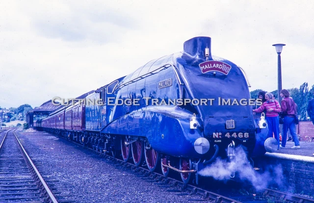 ORIGINAL RAILWAY SLIDE: 4468 'Mallard' at Malton 09/07/1988 41/233/208 ...