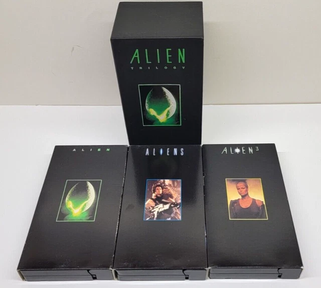 ALIEN TRILOGY VHS Collectible Box Set: Alien, Aliens & Alien 3 (1993 ...