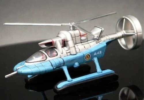 CAPTAIN SCARLET SPECTRUM Helicopter Detailed Plastic Model Toy Konami ...