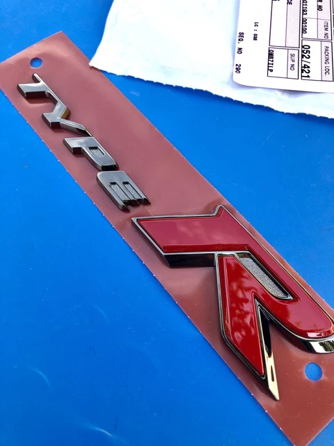 LOGO HONDA TYPE-R Type R Civic Badge Emblem Original 75723TGHA01 14.5CM ...