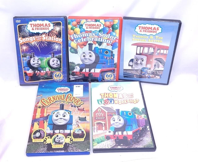 LOT OF (5) Thomas the Tank Engine & Friends DVDs Tv Episodes James ...