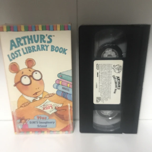 ARTHUR- ARTHUR'S LOST Library Book VHS 1997- PBS Kids Cartoon VHS $20. ...