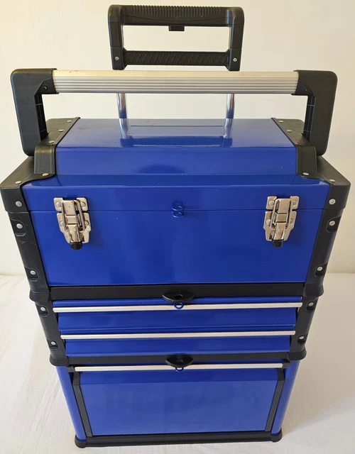 'BIGRED' BLUE STACKABLE Rolling Tool Box/Chest/Cabinet with Drawers and ...