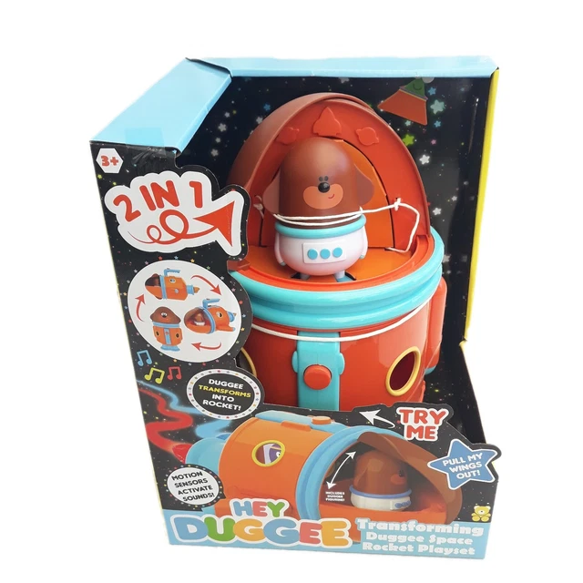 NEW HEY DUGGEE Transforming Duggee Space Rocket Playset £19.99 ...