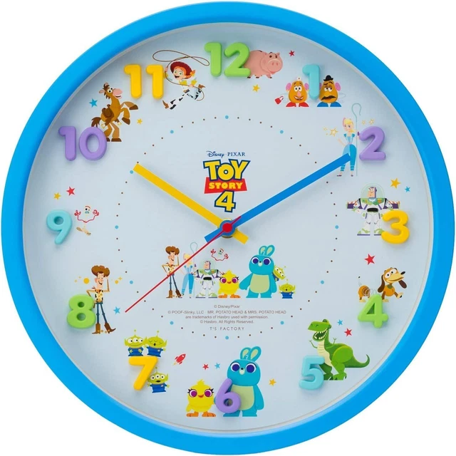 DISNEY PIXAR HANGING clock blue toy story continuous second hand £67.81 ...