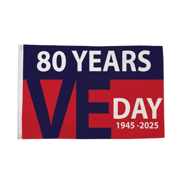 VE DAY 80TH Anniversary (C) Flag | Fast Free Delivery £7.99 - PicClick UK