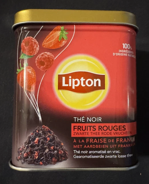LIPTON BLACK TEA With Red Fruits Loose Tea 150g Tin Free UK Delivery £ ...