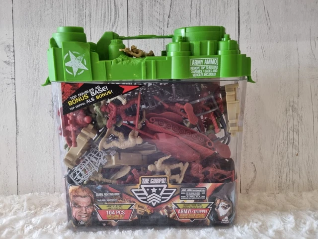 THE CORPS ARMY Playset Soldiers Vehicles Small Plastic Figures £12.00 ...