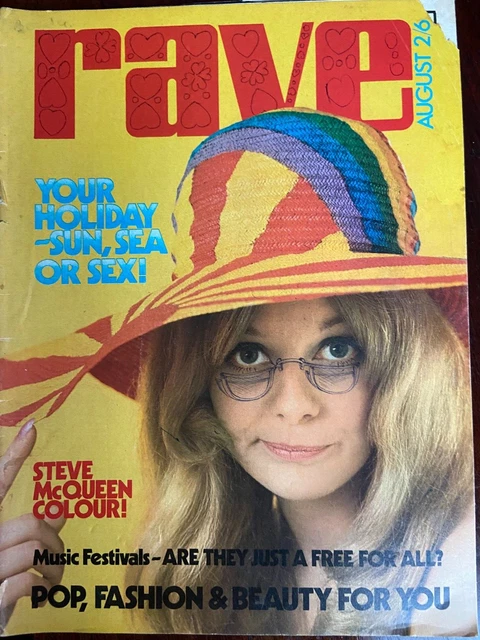 'RAVE' MAGAZINE August 1970 -The Who, Cliff Richard, Steve McQueen, The ...