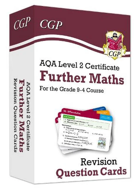 AQA LEVEL 2 Certificate: Further Maths - Revision Question Cards by CGP ...