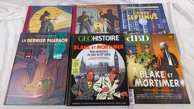 LOT 6 BD Edgar P.JACOBS BLAKE ET MORTIMER GeoHistoire dBD Studio Jacobs ...