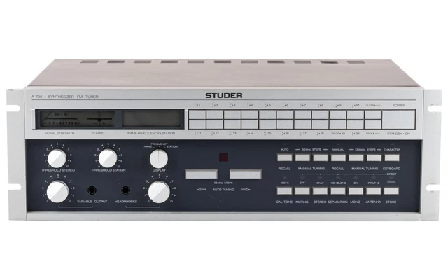 STUDER A726 TUNER / Synthesizer FM Tuner / 1 Year Warranty [1] £430.34 - PicClick UK