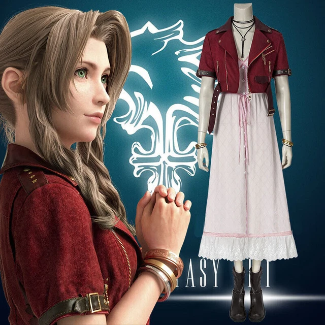 FINAL FANTASY VII Remake FF7 AERIS Aerith Costume de Cosplay tenue ...