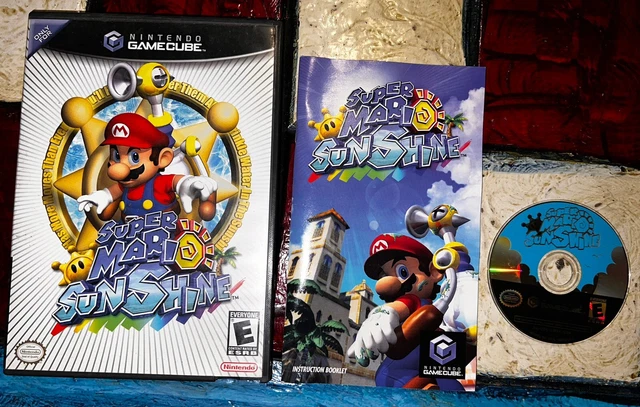 2002 ORIGINAL SUPER Mario Sunshine Nintendo GameCube, disque, boîte et ...