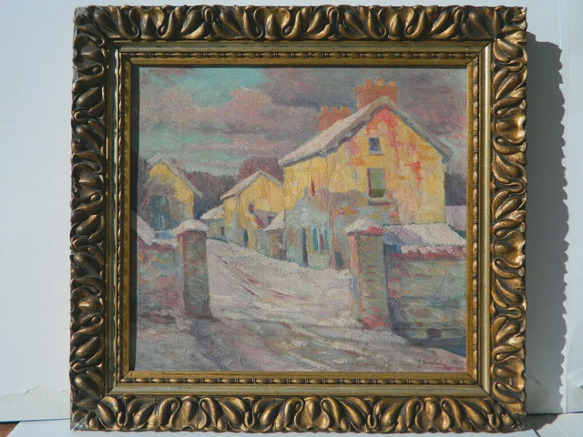 JOHANNES JAN BAARTMANS 1898-1968 PAYSAGE Tableau Peinture Huile ...